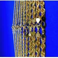 10K Yellow Gold SOLID Rope Chain Necklace Bracelet Diamond Cut Men ...