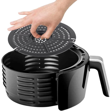 Air Fryer Plate Round Grill Pan Crisper Plate For Air Fryers Non-stick ...