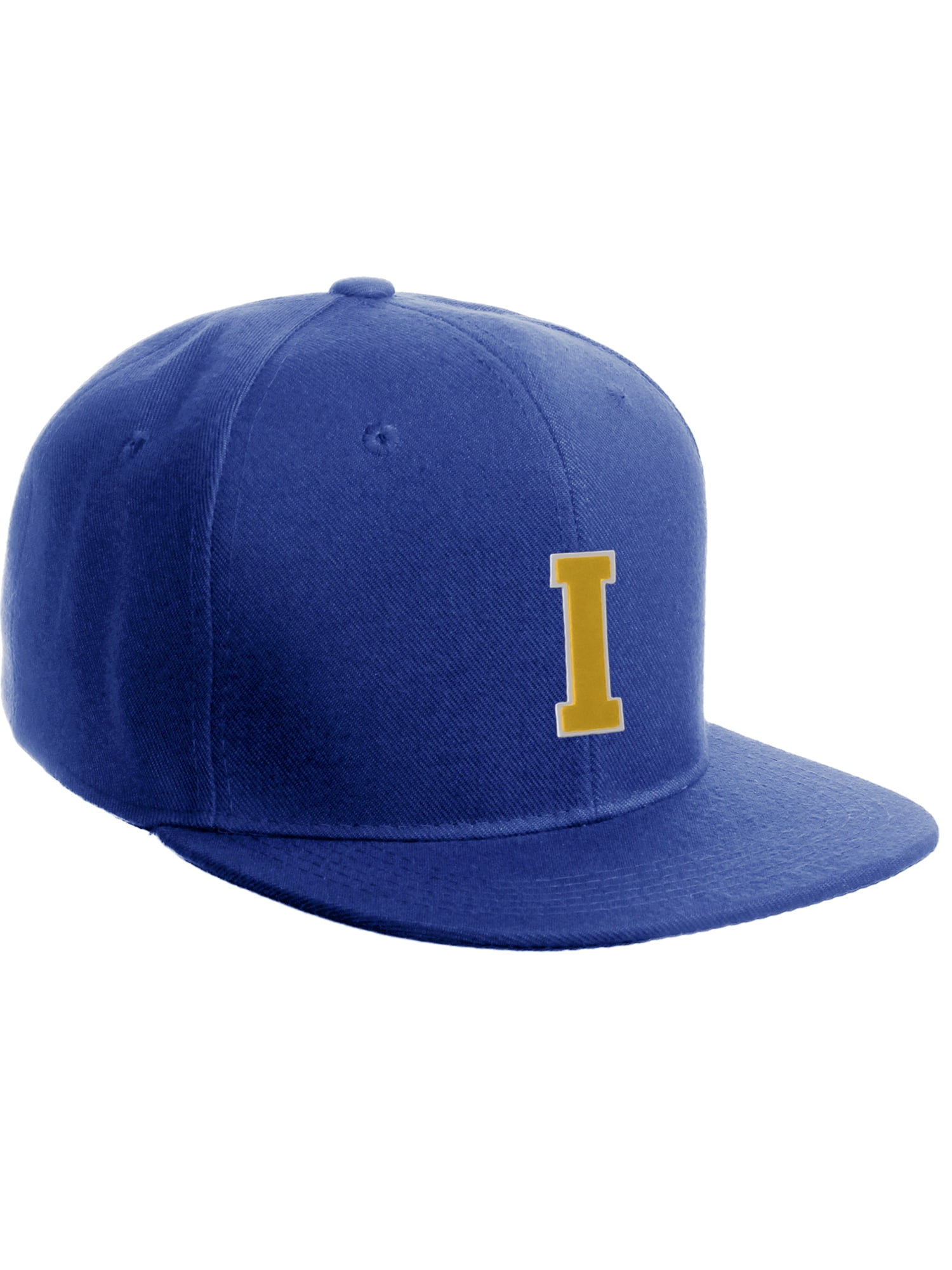 Classic Snapback Hat Custom A to Z Initial Raised Letter, Royal Cap ...
