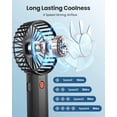 2 mini portable foldable handheld fans charging personal fans neck ...