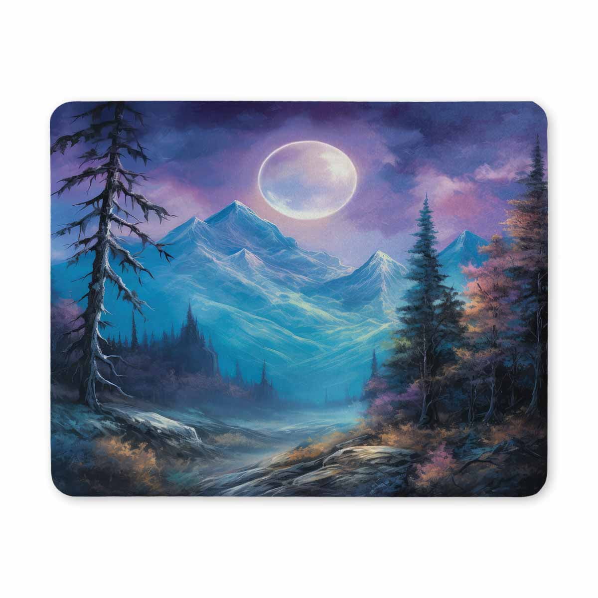 Mountain Mouse Pad with Non Slip Rubber Base, Mousepad with Stitched ...