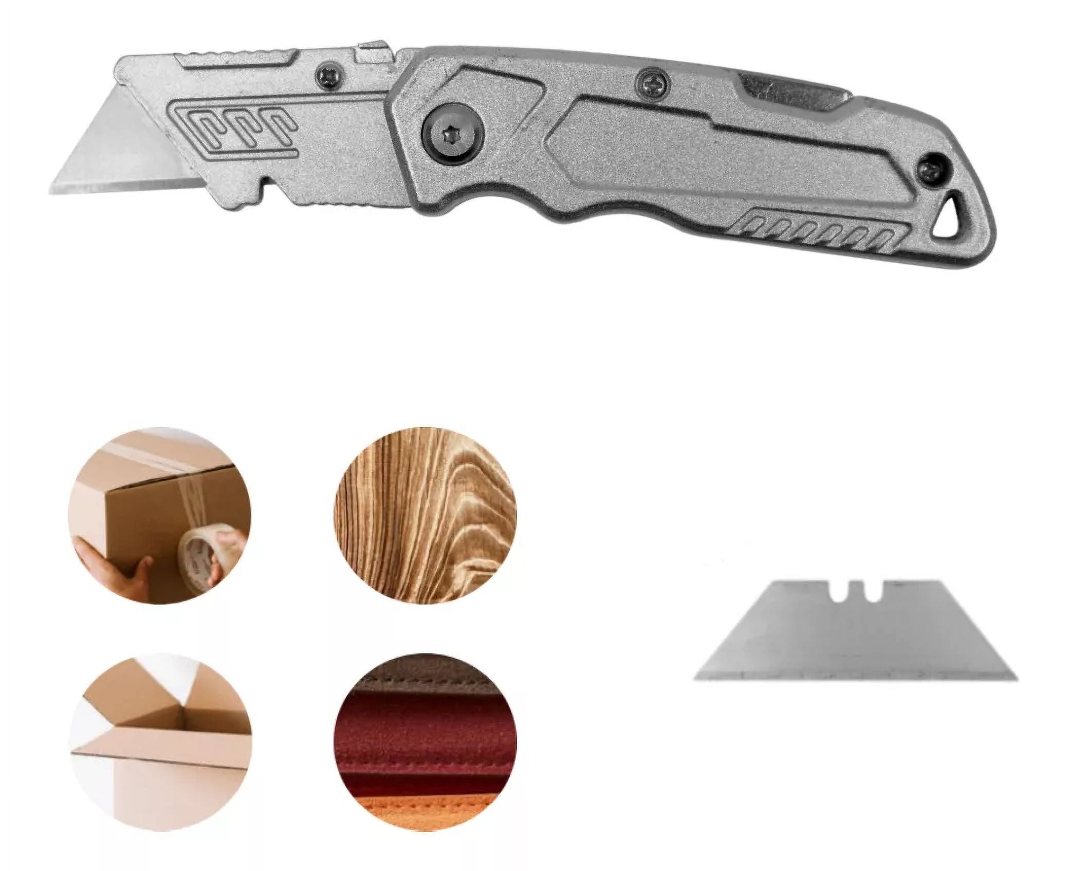 Cutter Uso Rudo Plegable Seguridad Hoja Trapezoidal | Bodega Aurrera en ...