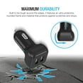 Maxboost Car Charger, 24W 4.8A Dual USB Ports, Black, Universal Vehicle ...