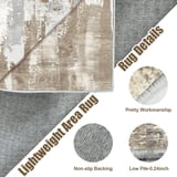 VK·LIVING Area Rugs Machine Washble Rug 4'x 6' Modern Decor Rug Thin ...
