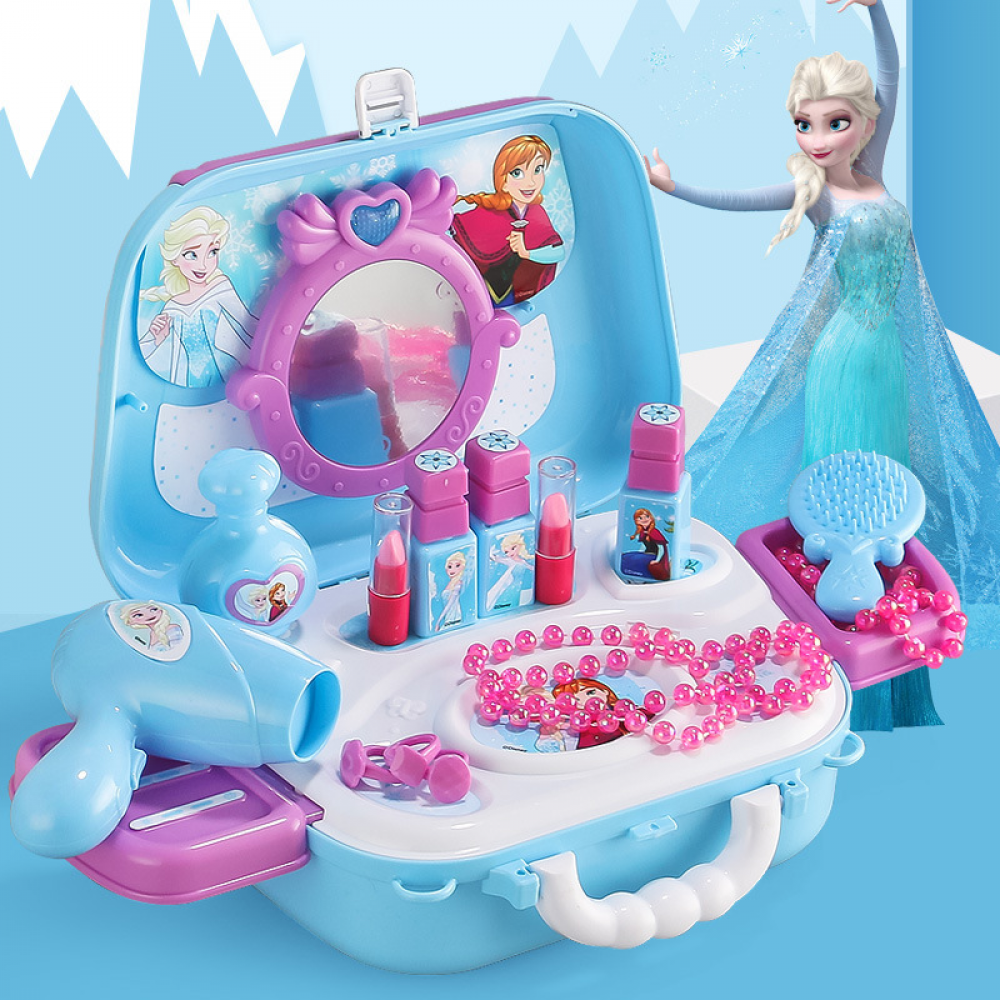 Fybto Girls And Children Makeup Set Toddler Safe Washable Non Toxic Princess Real Life Cosmetics Set Little Girl Playing Pretend Dressing Table Dres