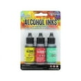 Tim Holtz Alcohol Ink .5oz 3/Pkg-Key West-Dandelion/Coral/Pistachio ...