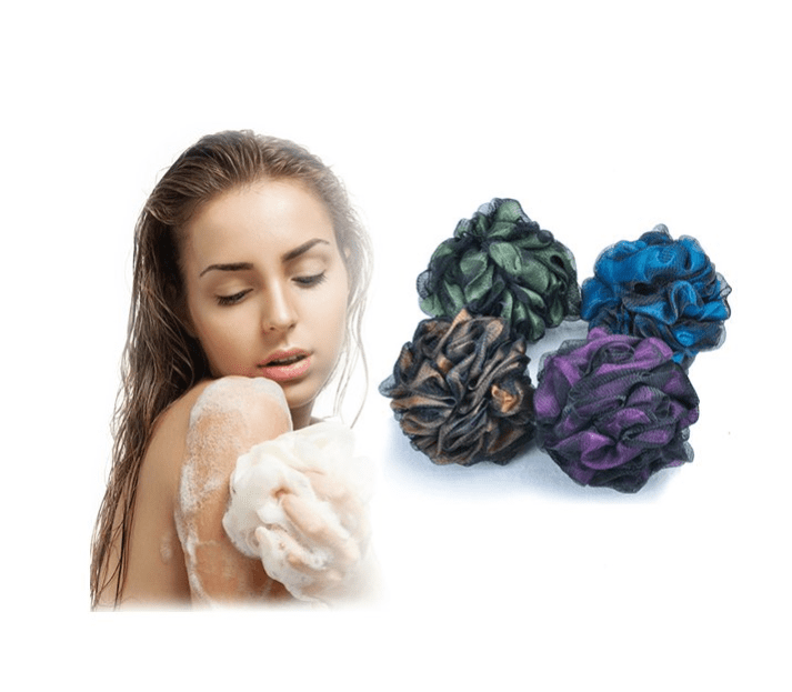 Topboutique Loofah Bath Sponge Luffa Loufa Body Scrubber Mesh Pouf ...