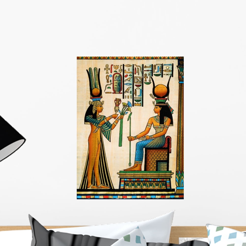 Egyptian Papyrus Wall Mural Decal by Wallmonkeys Vinyl Peel and Stick ...