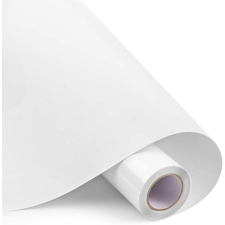 Heat Transfer Vinyl Roll, 12In x 10FT White Heat Transfer Paper ...