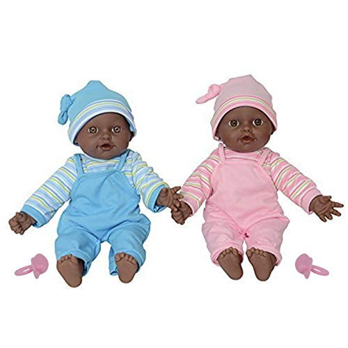 The New York Doll Collection 12" Sweet African American Twin Dolls Play ...