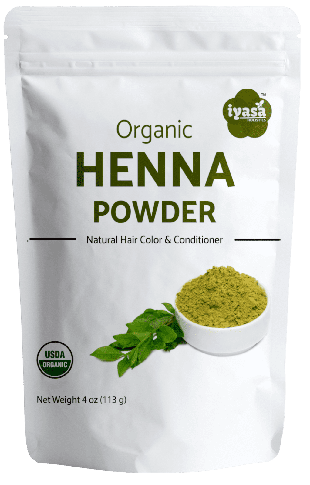 Organic Henna Powder,Lawsonia Inermis, 4 oz/113 gm, Natural Hair Dye ...