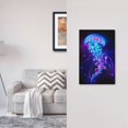 Glowing Neon Jellyfish No Device Blank Wall Plate 1 Gang Decorative ...