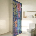 Abstract Flower Grass Pattern Window Privacy Film, Rainbow Film ...