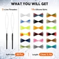 18 Silicone Skirt Legs Material for Fly Tying, 2 Pack Skirt Threader ...
