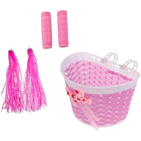 Girls Kids Bicycle Removable Basket Kids Tricycle Bike Pannier with ...