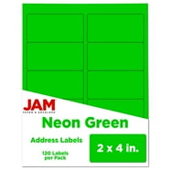 Avery 2"x4" Neon Shipping Labels, Sure Feed, 150 Labels (5978 ...