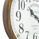 Yosemite Home Decor Kensington Station Engineered Wood Wall Clock in ...