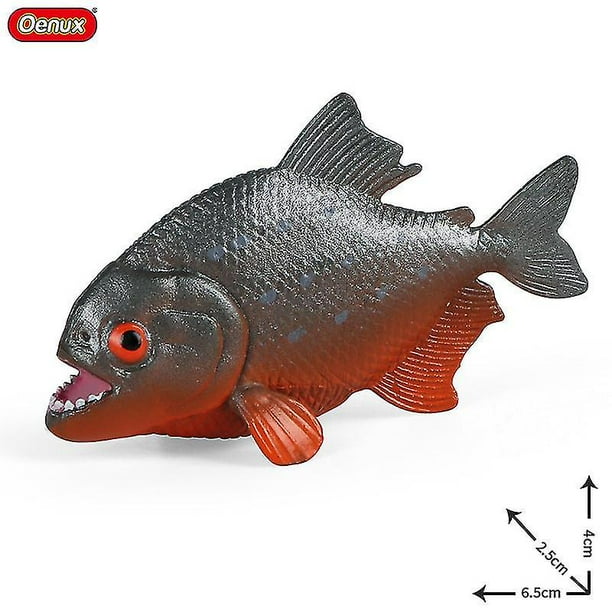 Mini Piranha Model Simulation Ocean Submarine Creature Model Human ...