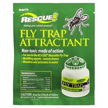 RESCUE Outdoor Non-Toxic POP! Fly Trap Attractant Refill - Walmart.com