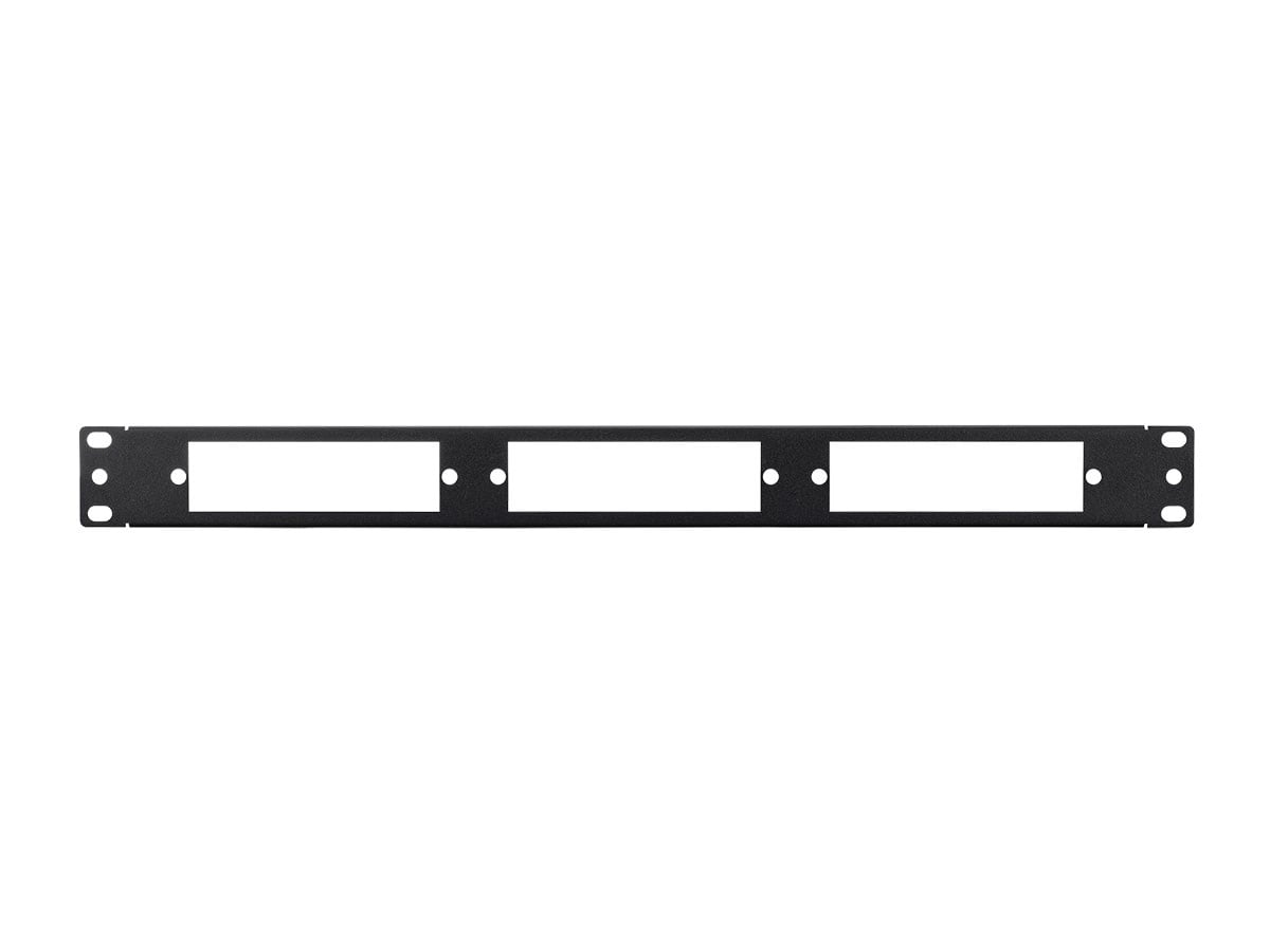 Monoprice 1U Blank Fiber Patch Panel - 19 Inch, 3LGX Cassettes, 16 ...