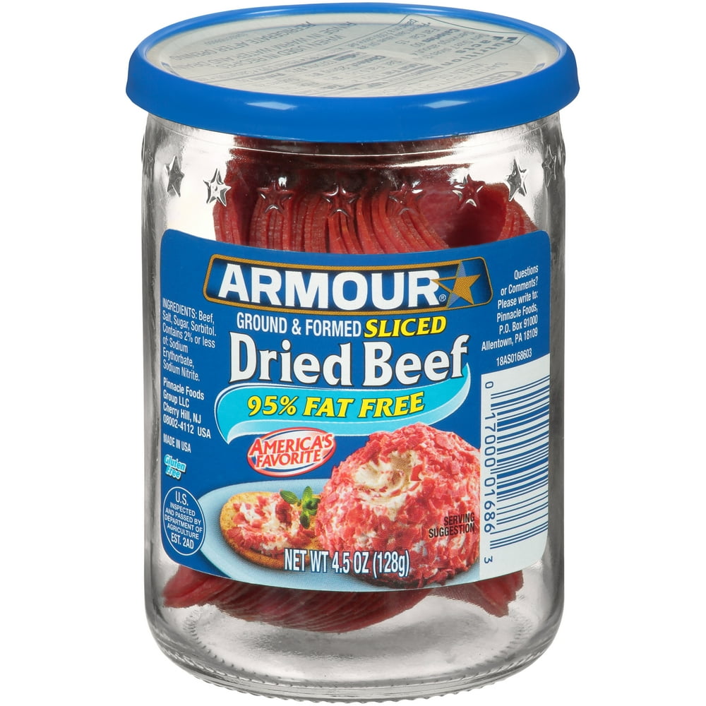 Armour Star Sliced Dried Beef, Jarred Meat, 4.5 OZ - Walmart.com ...
