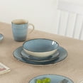 32 PC Spin Wash Dinnerware Dish Set for 8 Person | Mugs, Salad and ...