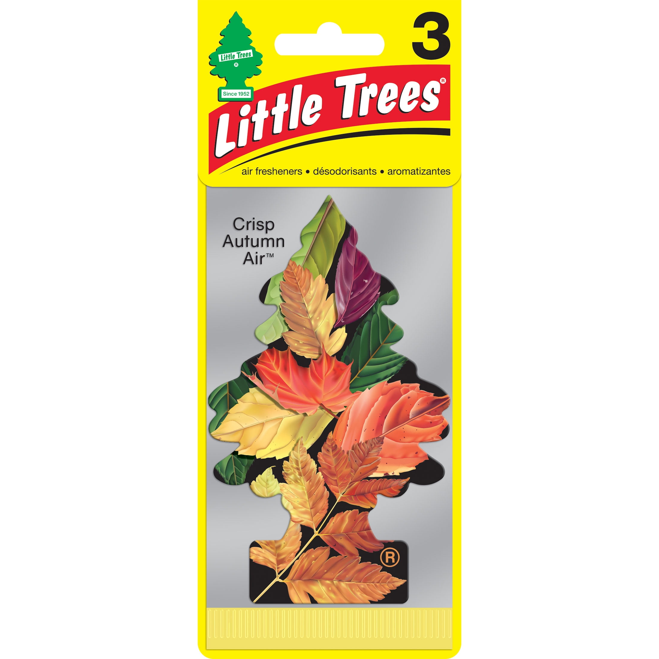 Little Trees Air Freshener Crisp Autumn Air Fragrance. 3-Pack - Walmart.com