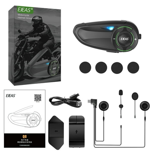 Q8 motorcycle helmet headset 6 people at the same time intercom ...