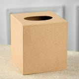 4 Unfinished Paper Mache Kraft Tissue Box Covers - Ready to DIY ...