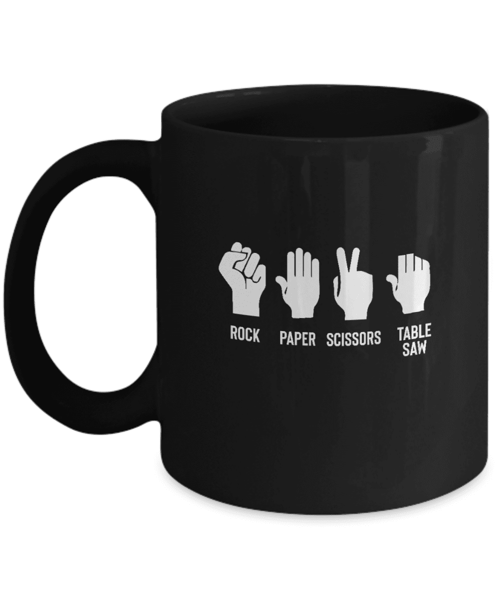Rock Paper Scissors Table Saw Mug - Walmart.com