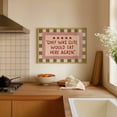 Chef Was Cute Would Eat Here Again Print Trendy Kitchen Art Pink Green ...