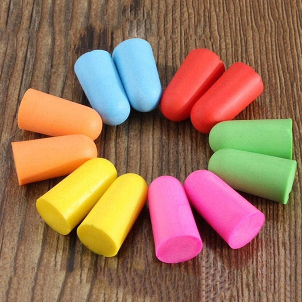 10 Pairs Comfort Earplug Noise Reduction Foam Soft Ear Plugs Noise ...