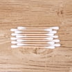 BBASILIYSDYM 100 Pc Wooden Q-tips, Cotton Swabs, 8cm Extra Long, Double ...