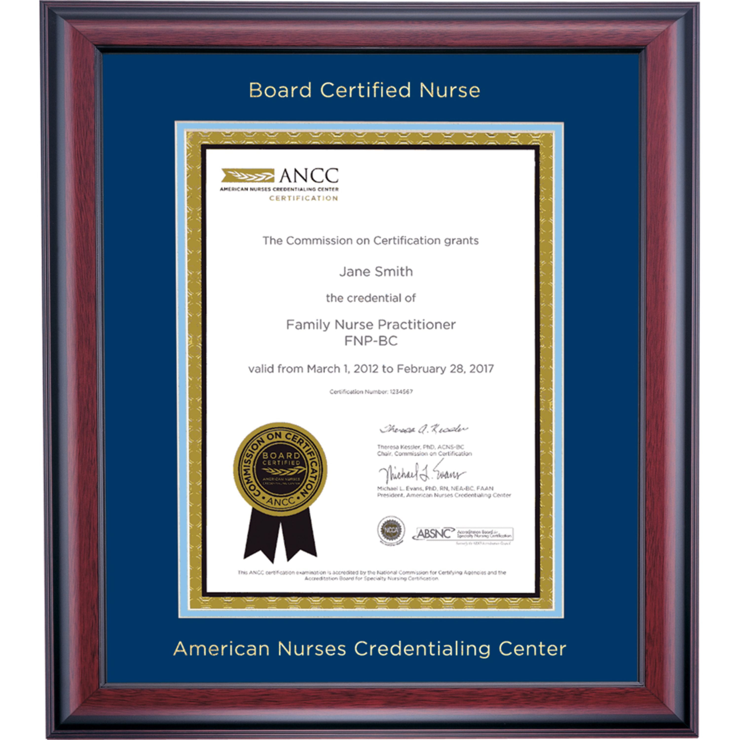 OCM Diploma Frame for American Nurses Credentialing Center, 18" x 16 ...