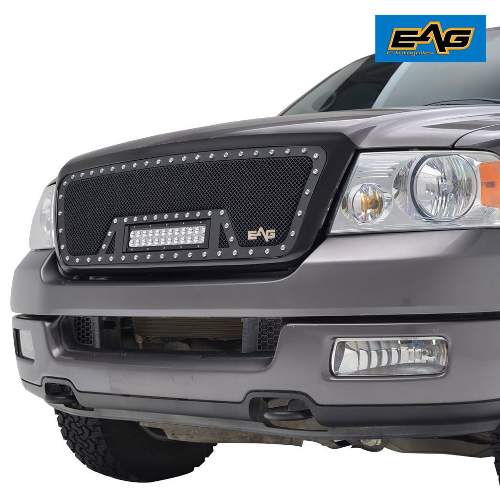 EAG Grille Rivet Black Stainless Steel Wire Mesh Replacement with LED ...