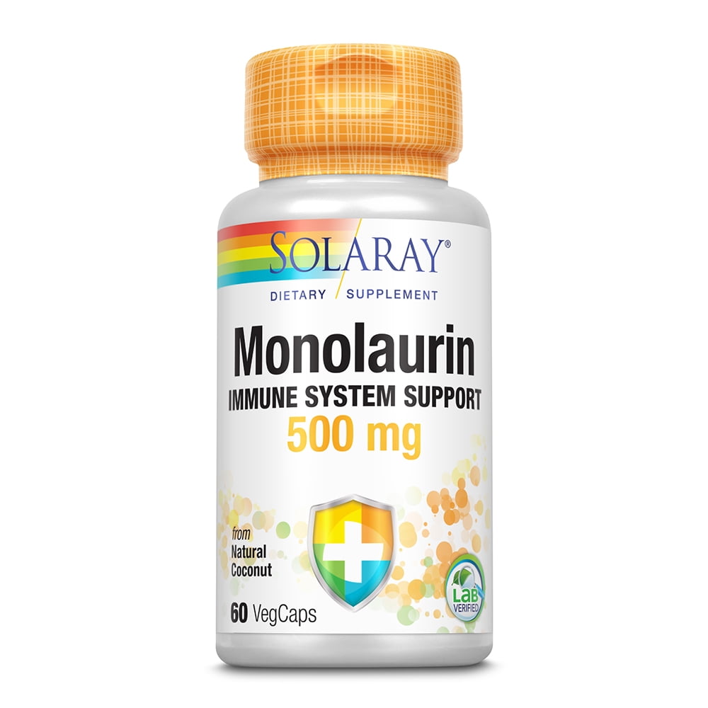 Solaray Monolaurin 500 mg Immune System Support | From Coconuts | Helps ...