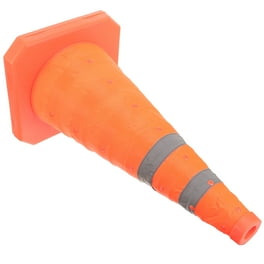 Pylons Cones 3-Pack Collapsible Traffic Cones - 18 Inch With Reflective ...