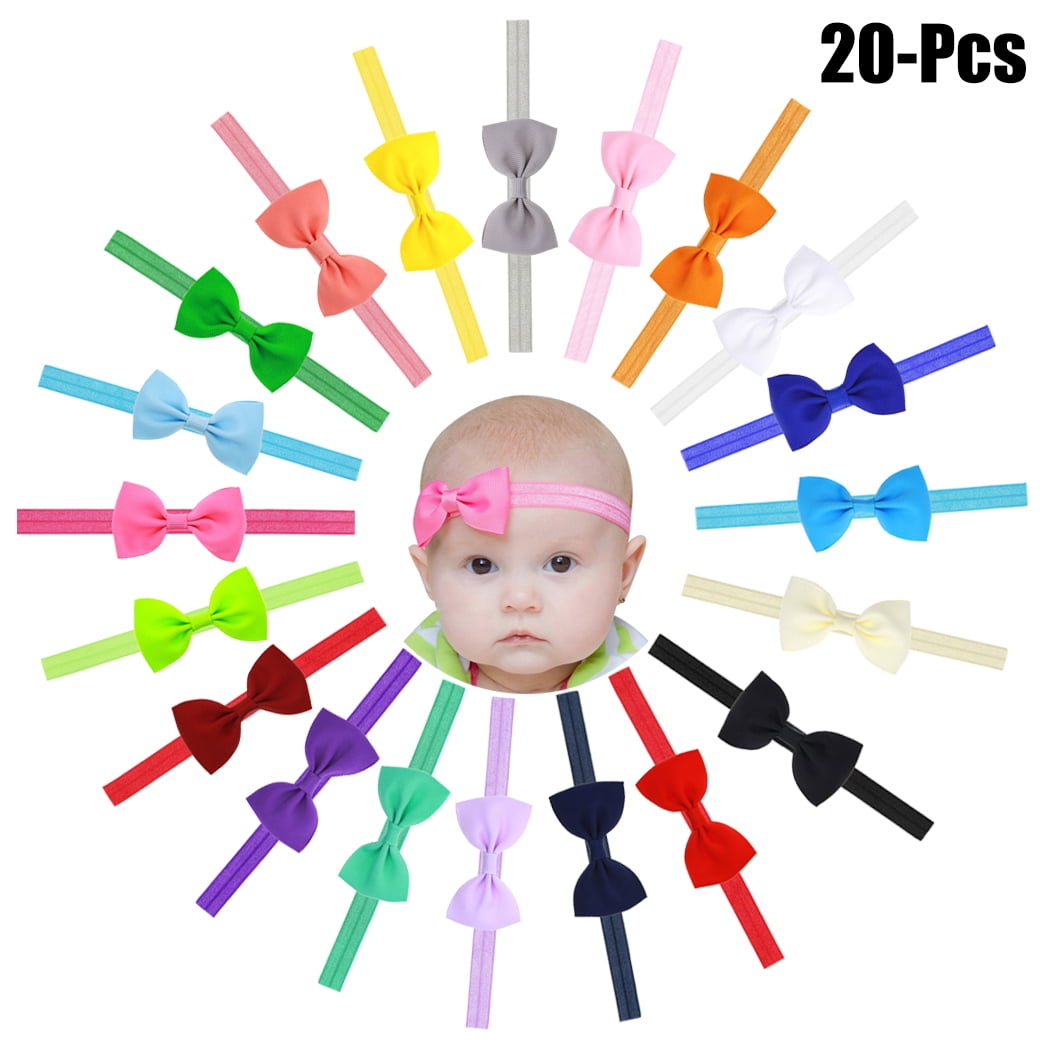 Click here for Nobrand 20pcs Babys Hairband Solid Color Elastic B... prices