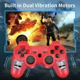 Wireless PlayStation 3 Controller, Bluetooth, Rechargeable with Double ...