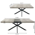 Retro Rectangle Dining Table for 6, Extendable Dining Room Table from ...