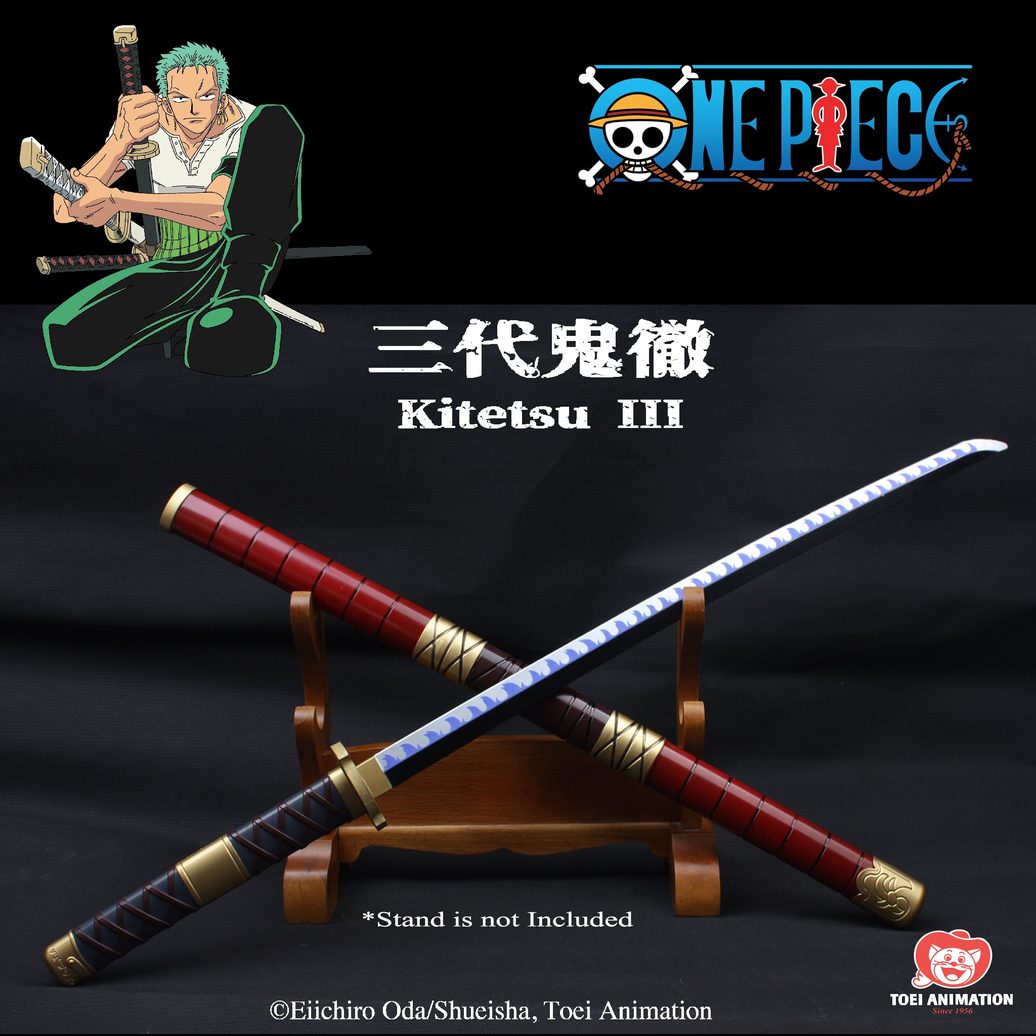 OFFICIAL LICENSE ONE PIECE 41” Foam Roronoa Zoro Katana Kitetsu III ...