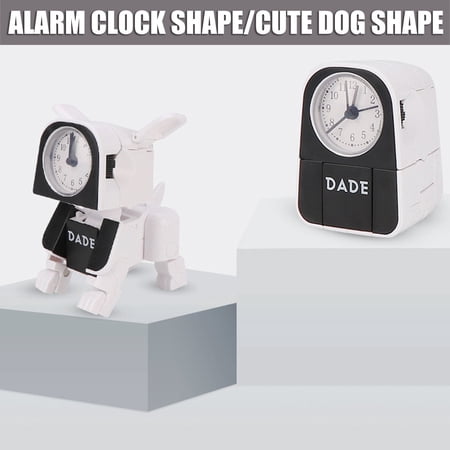 Mini Kid Puppy Alarm Clock Toy Deformable Dog Wake Up Clock Lovely ...