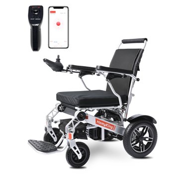 Motorized Lightweight Fold and Travel Electric Wheelchair, Portable Medical Mobility Chair ...