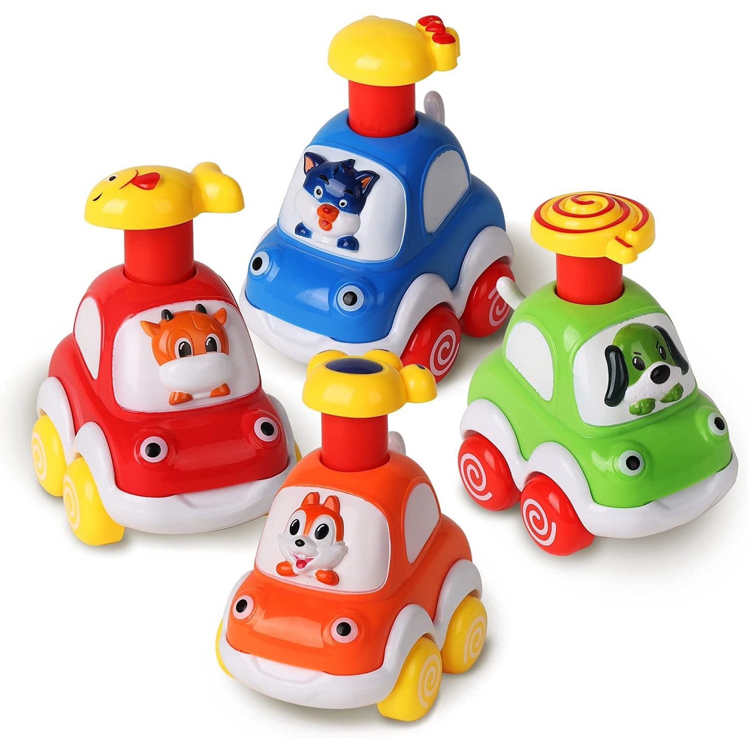 SZDUDU Car Toys Baby Toys 6-12 Months, Animal Car Educational Toys for ...
