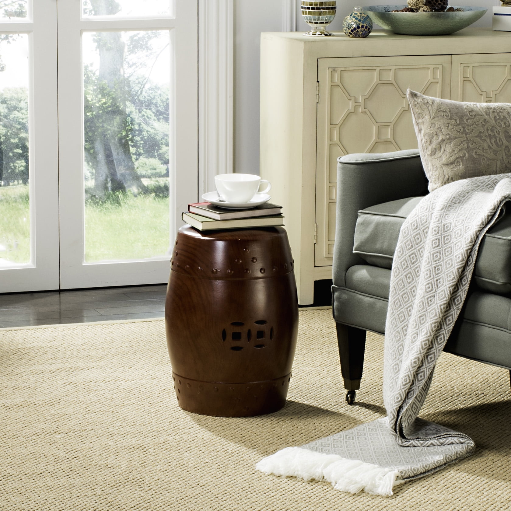 Safavieh Ming Forest Garden Stool - Walmart.com