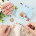 Alloy Enamel Sunflower Charms Locking Stitch Markers with Golden Tone ...