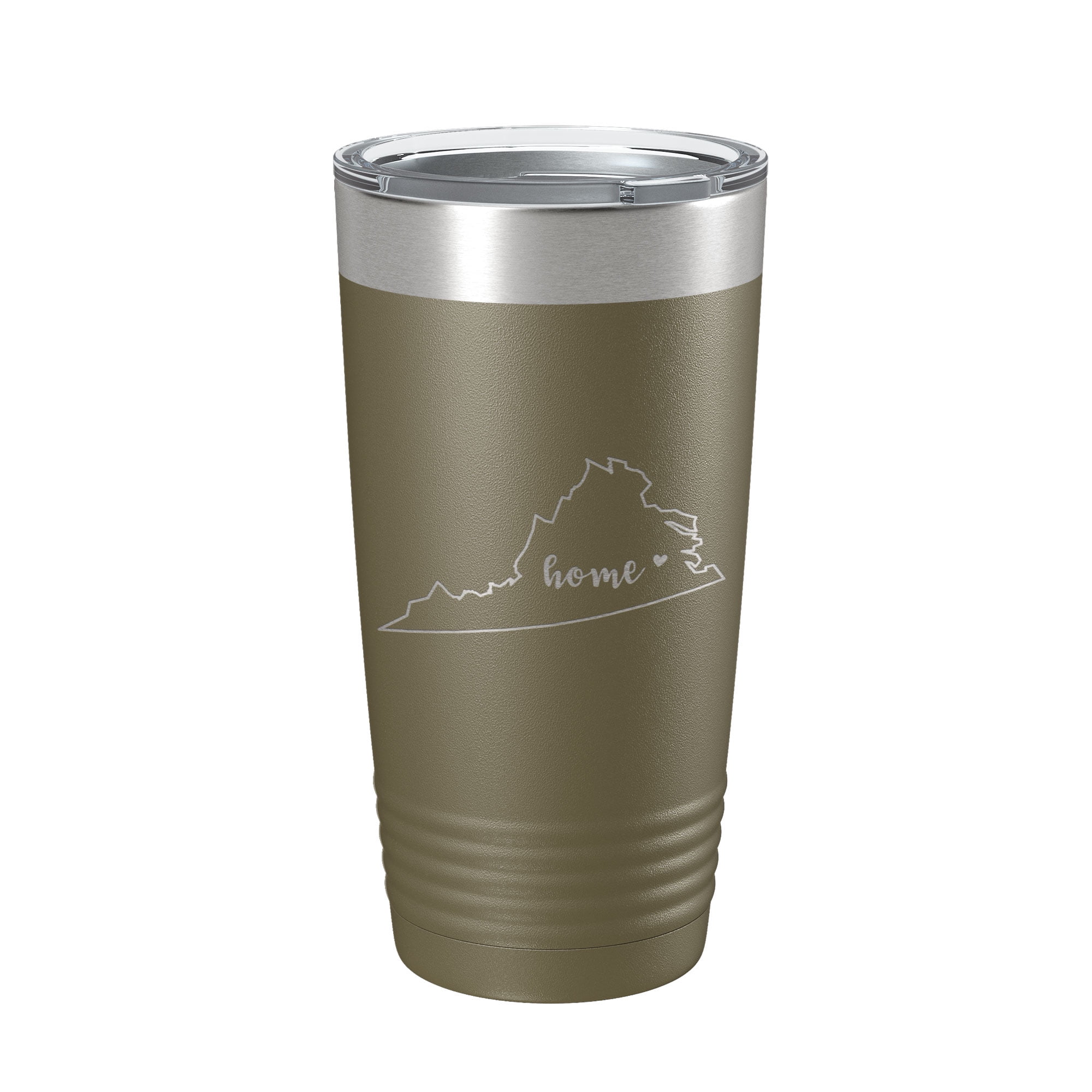 Virginia Tumbler Home State Travel Mug Insulated Laser Engraved Map ...