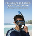 Reef Tourer Adult Single-Window Mask & Snorkel Combo Set, Black/Metallic Blue - Walmart.com