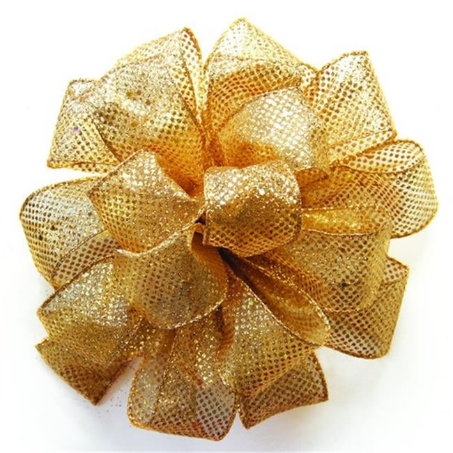 Berwick Offray Bolten Wired Edge Ribbon, 1-1/2" x 50 yd, Gold - Walmart ...