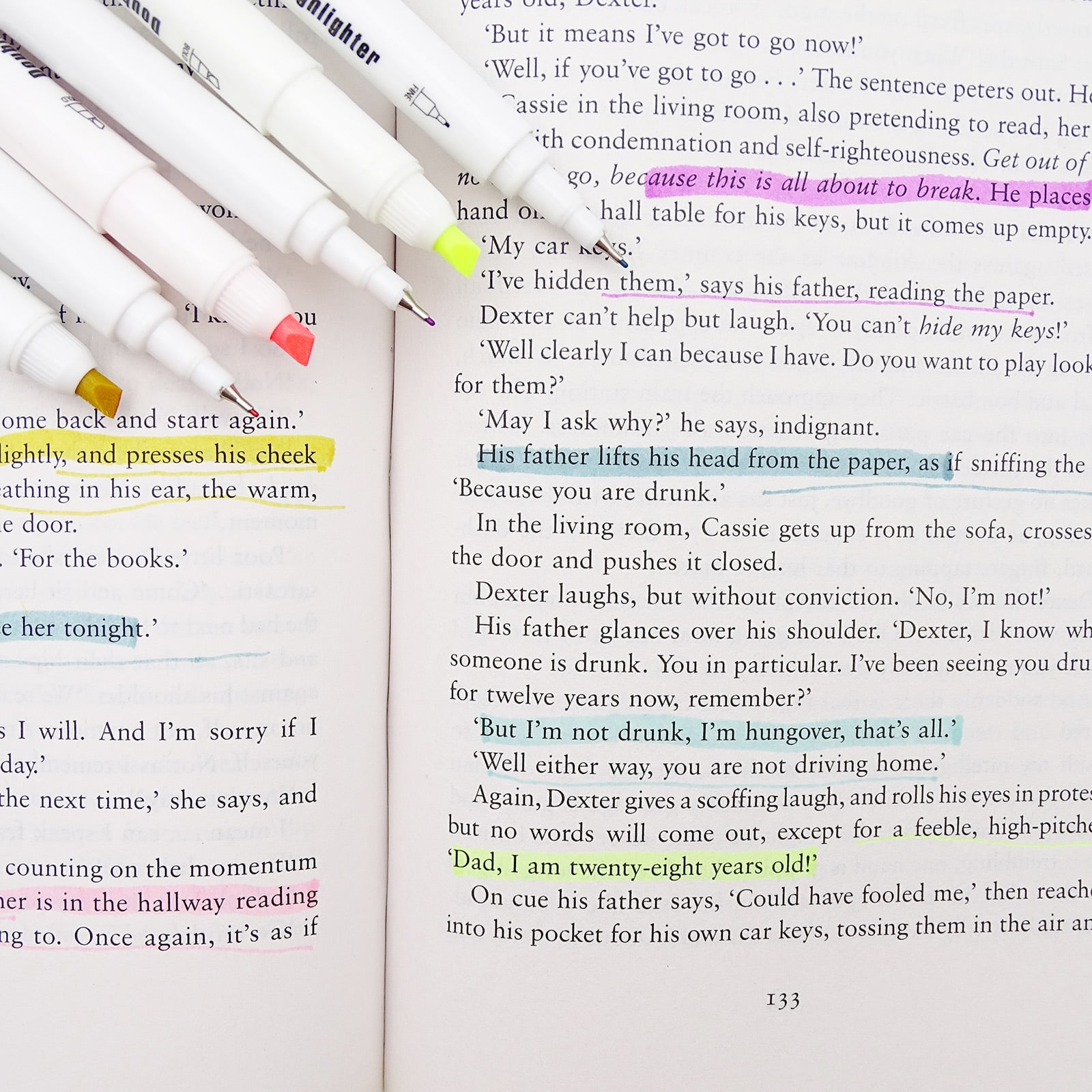 Buy COLNK Double Ended Highlighter,Chisel and Needle Point,Assorted ...